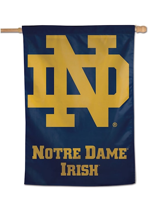 Notre Dame Fighting Irish BLUE Logo 28x40 Banner - 57104930