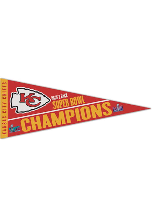 Kansas City Chiefs Super Bowl LVIII Champs Premium Pennant - Red