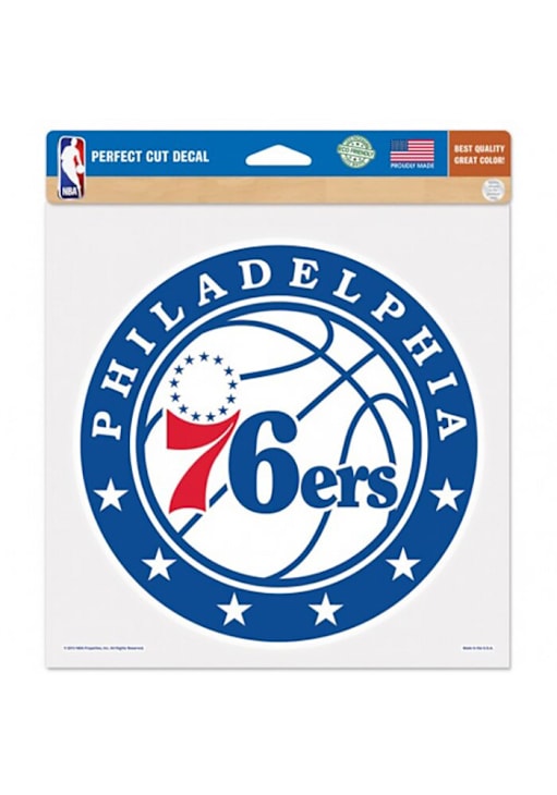 Philadelphia 76ers BLUE Perfect Cut Auto Decal - 5715271