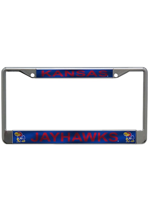 Kansas Jayhawks License Frame- KU Jayhawks Printed License Plate Holder
