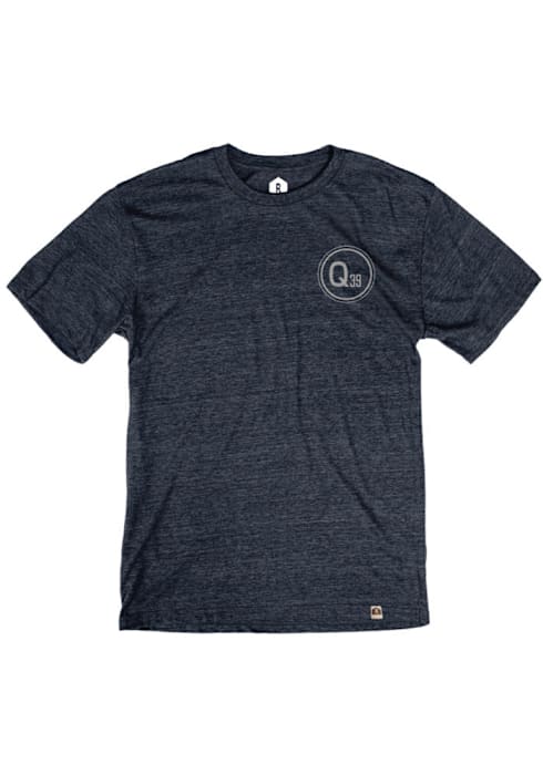 Q39 Heather Navy Logo Short Sleeve T Shirt
