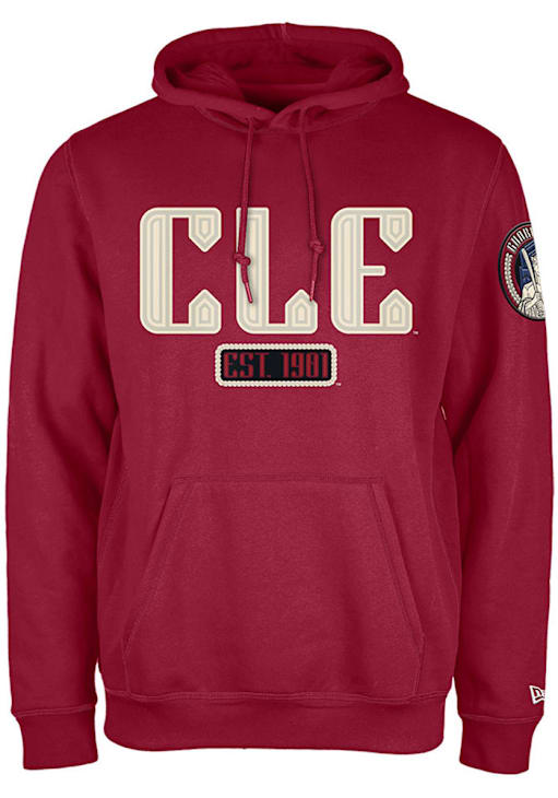 New Era Cleveland Guardians Mens Red On-Field City Connect Hoodie ...