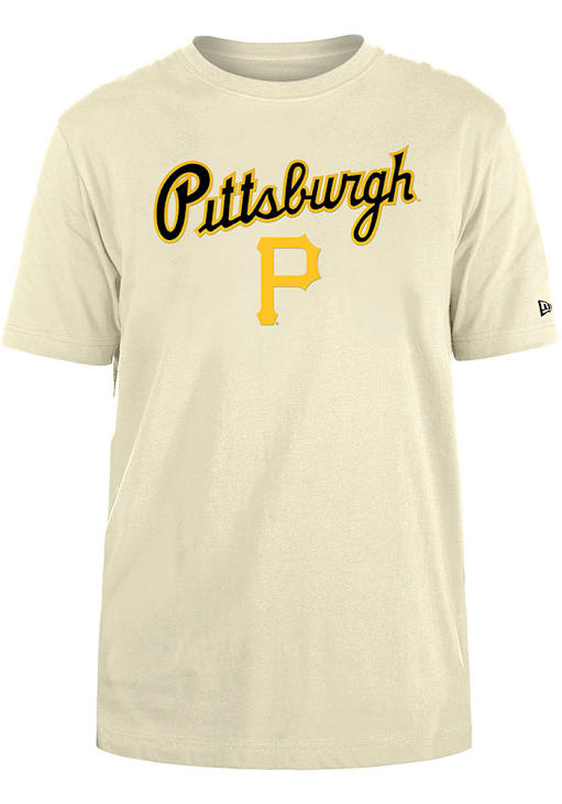 New Era Pittsburgh Pirates CREAM City Script Wordmark Short Sleeve T ...