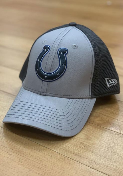 Indianapolis Colts Grayed Out Neo 39THIRTY Grey New Era Flex Hat