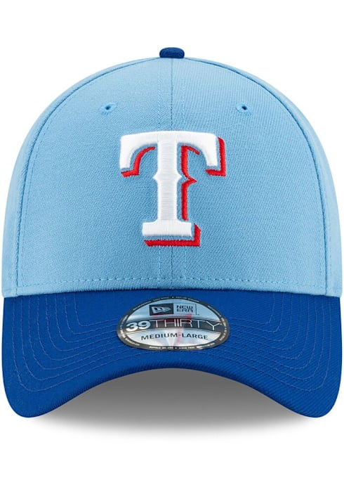 Texas Rangers Team Classic 39THIRTY Light Blue New Era Flex Hat