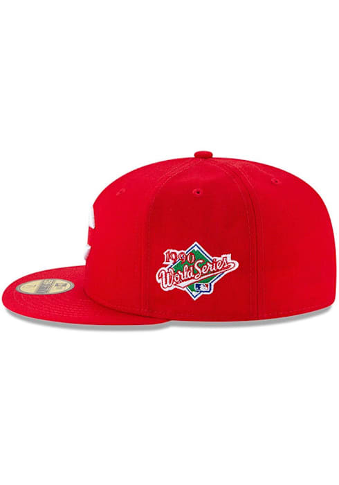 Cincinnati Reds 1990 World Series Side Patch 59FIFTY Red New Era Fitted Hat