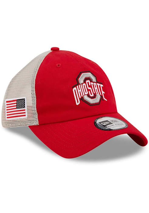 New Era Ohio State Buckeyes Flag 9TWENTY Adjustable Hat - Red