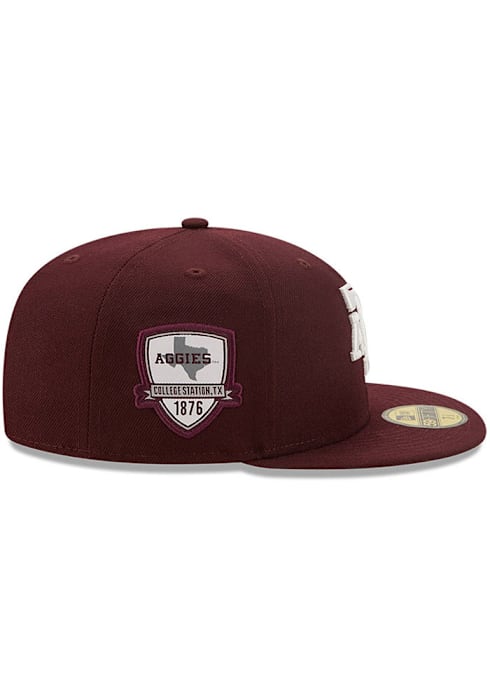 Texas A&M Aggies City Side 59FIFTY Maroon New Era Fitted Hat