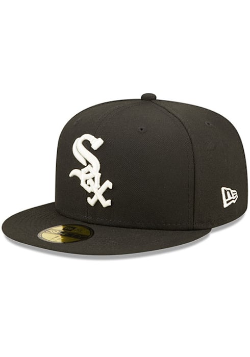 Chicago White Sox POP SWEAT 5950 Black New Era Fitted Hat