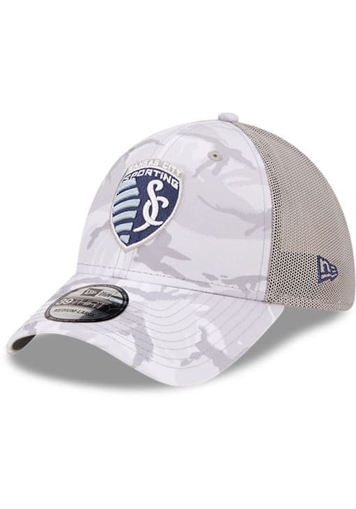 Sporting Kansas City Mens MLS 2022 Salute to Service 39THIRTY GREY New ...