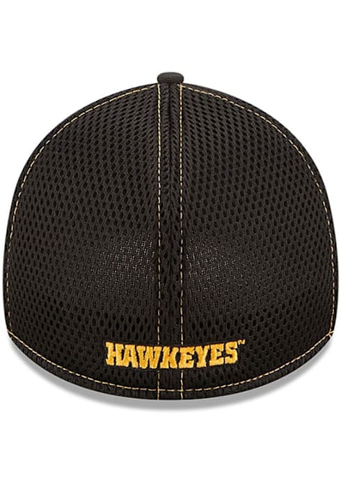 Iowa Hawkeyes Camo 39THIRTY Black New Era Flex Hat