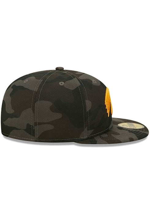 Iowa Hawkeyes Camo 59FIFTY Black New Era Fitted Hat