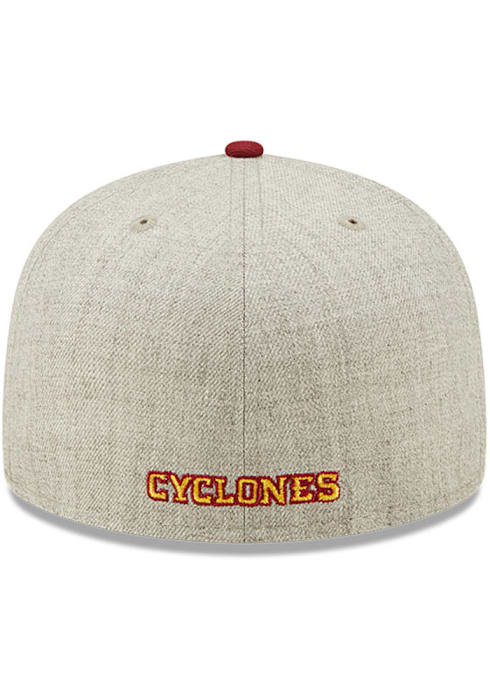 Iowa State Cyclones Heather Patch 59FIFTY Grey New Era Fitted Hat