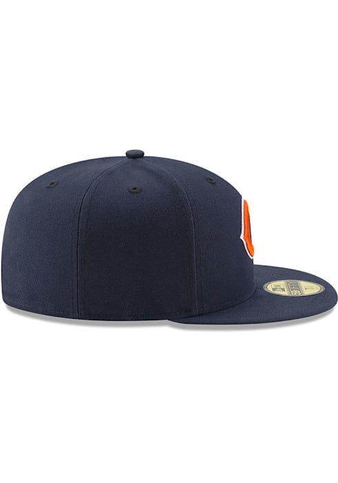 Chicago Bears C Logo Basic 59FIFTY Navy Blue New Era Fitted Hat