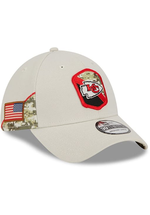 Kansas City Chiefs Mens 2023 Salute to Service 39THIRTY TAN New Era ...