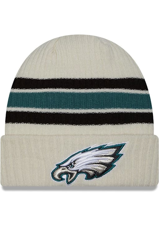 Philadelphia Eagles New Era White Vintage Cuff Knit Hat - 59020302