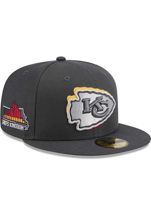 Kansas City Chiefs Mens 2024 NFL Draft 59FIFTY GRAPHITE New Era Fitted ...