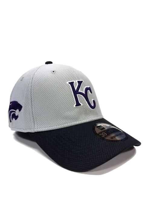 Kansas City Royals Co Branded 3930 Grey New Era Flex Hat