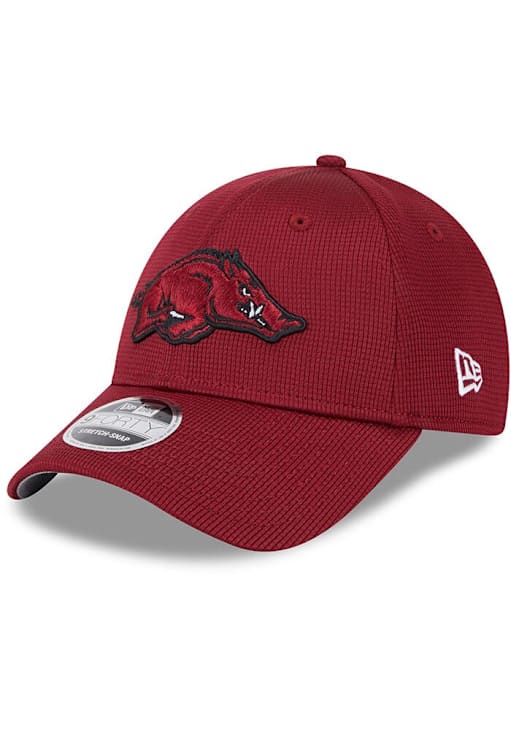 New Era Arkansas Razorbacks CARDINAL Pivot Stretch 9FORTY Adjustable ...