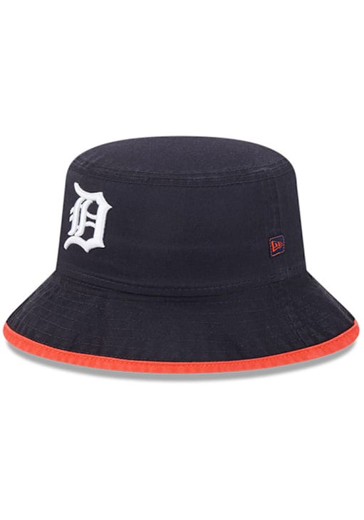 Detroit Tigers Evergreen Mini Fan NAVY New Era Youth Bucket Hat - 59028518