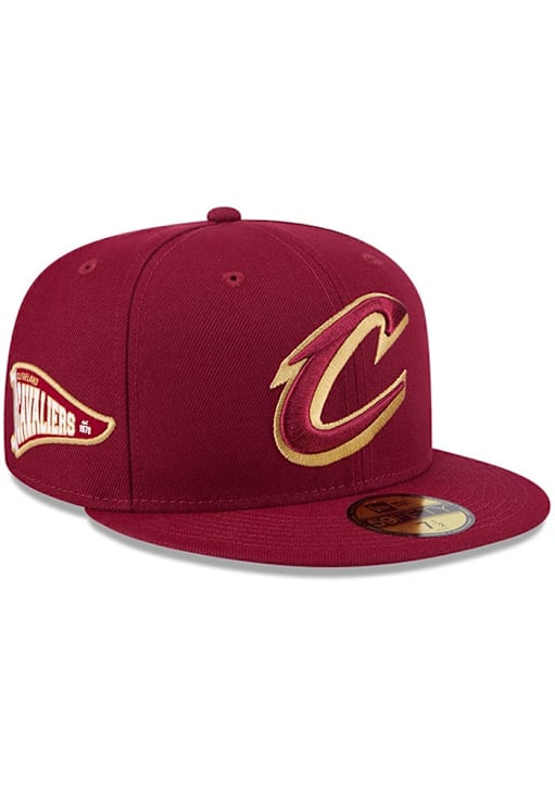 Cleveland Cavaliers Mens Pennant 59FIFTY MAROON New Era Fitted Hat ...