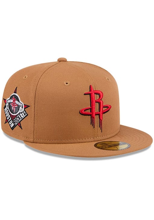Houston Rockets Mens Color Pack OTC Logo 59FIFTY TAN New Era Fitted Hat ...