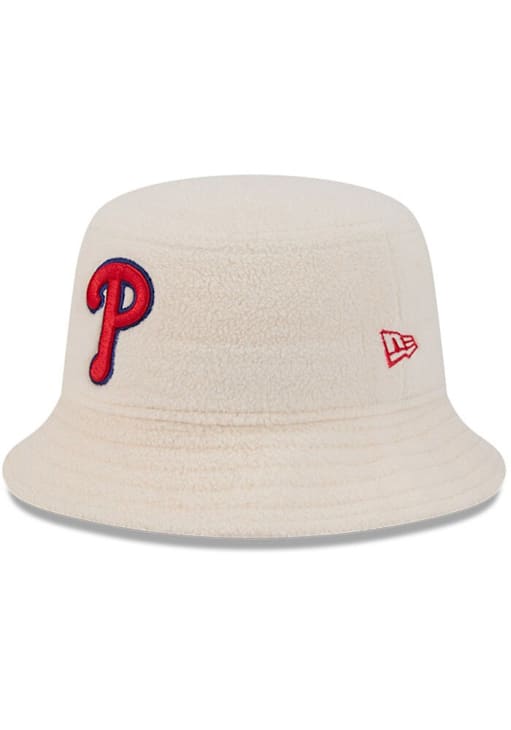 New Era Philadelphia Phillies White Cozy Sherpa Bucket Hat - 59029337