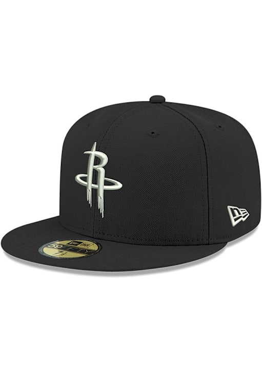 Houston Rockets Mens 59FIFTY BLACK New Era Fitted Hat - 59031881