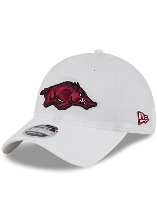 New Era Arkansas Razorbacks White Ripstop Stretch Snap 9TWENTY ...