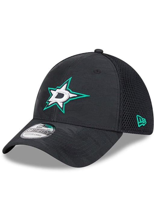 Dallas Stars Mens Tonal Camo 39THIRTY BLACK New Era Flex Hat - 59033983
