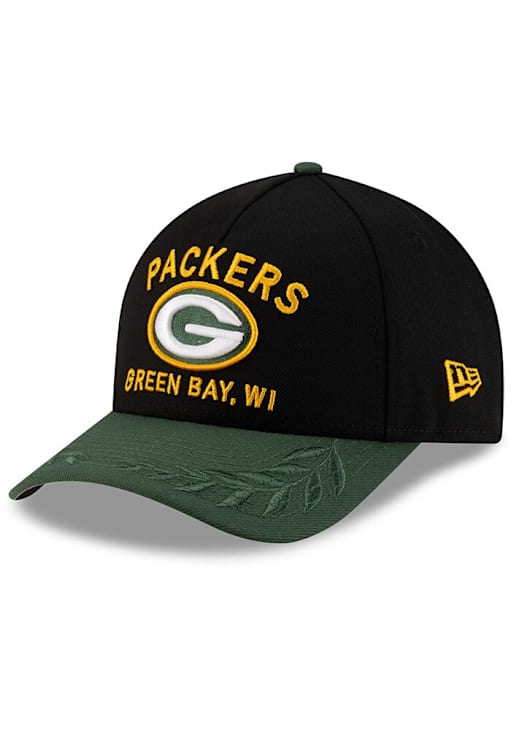 New Era Green Bay Packers BLACK 2025 NFL Draft 9FORTY Modern Crown A ...
