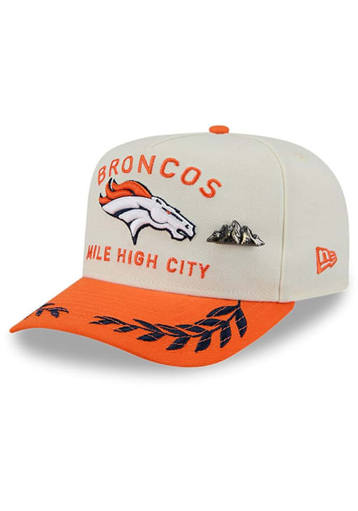 Denver Broncos Mens 2025 NFL Draft 59FIFTY A Frame IVORY New Era Fitted ...