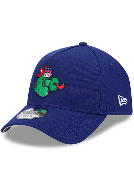 New Era Philadelphia Phillies BLUE Phanatic Head 9FORTY Aframe ...