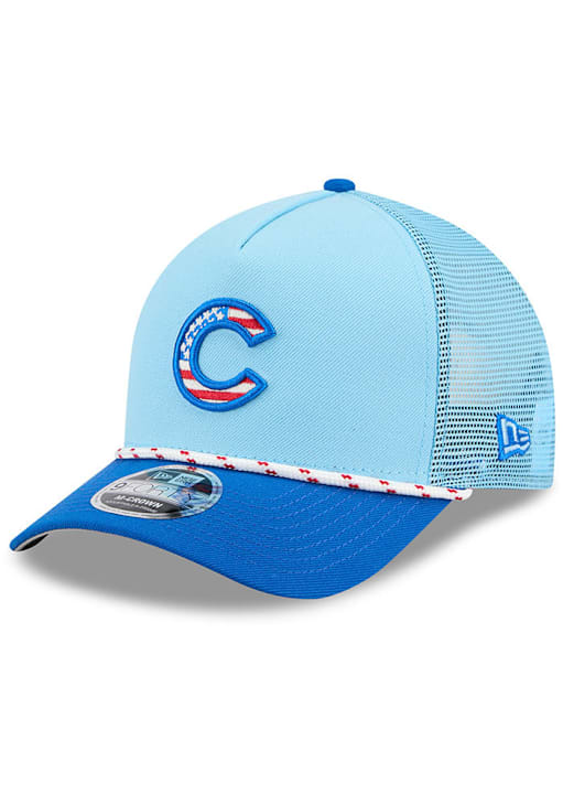 New Era Chicago Cubs LIGHT BLUE 2025 MLB 4th of July 9FORTY M Crown ...