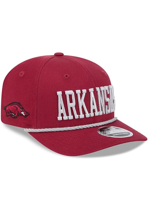 New Era Arkansas Razorbacks Red Rope 9SEVENTYSS Adjustable Hat - 59038109