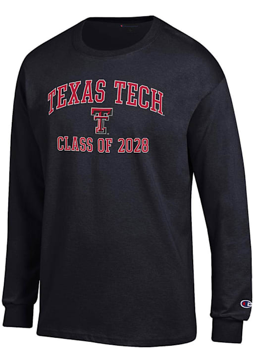 Champion Texas Tech Red Raiders Font Class of 2028 Jersey Long Sleeve T ...
