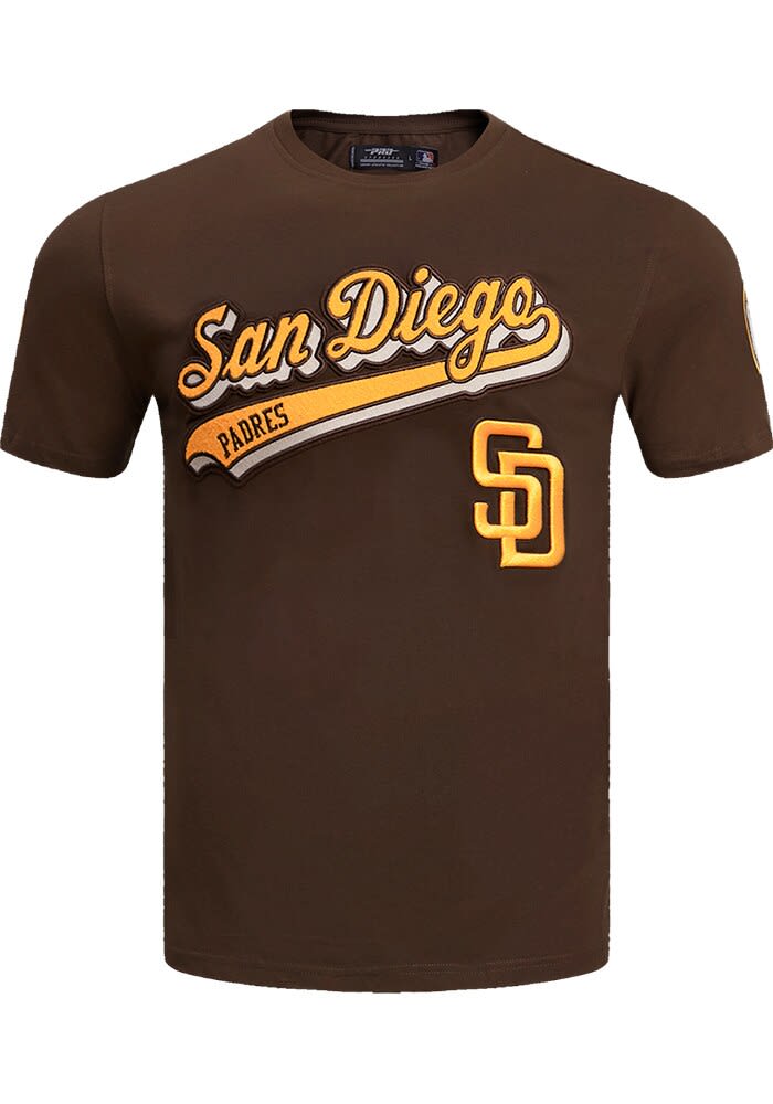 Pro Standard San Diego Padres BROWN Script Tail Short Sleeve T