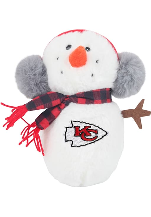 Kansas City Chiefs Red 10" Snowman Decor - 65501157