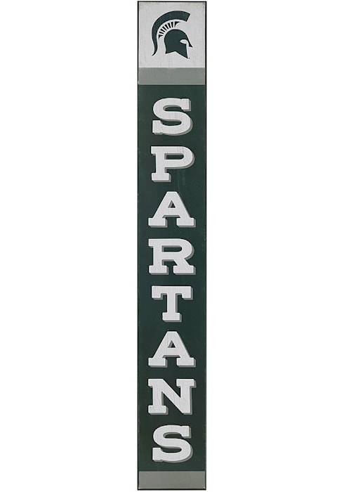 Michigan State Spartans Vertical Wood Sign