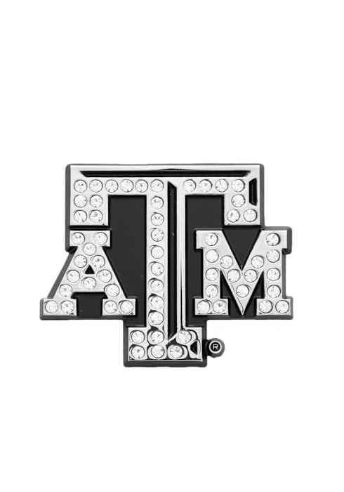 Texas A&M Aggies Crystal Car Emblem - Silver