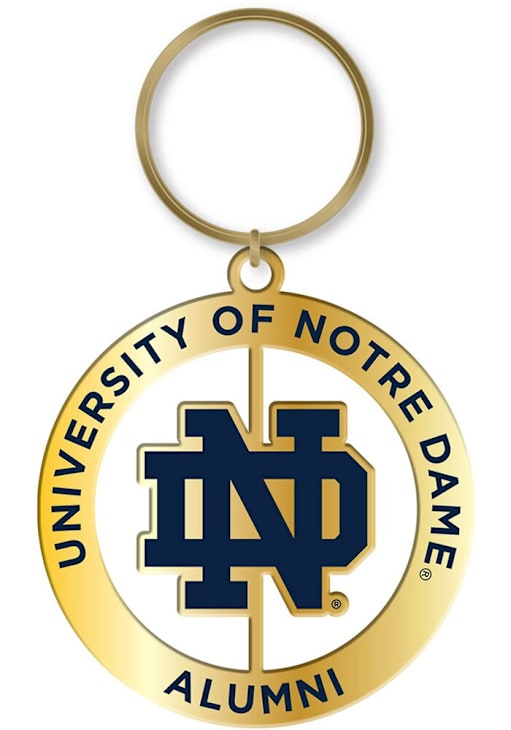 Notre Dame Fighting Irish NAVY Alumni Spinner Keychain - 705027092