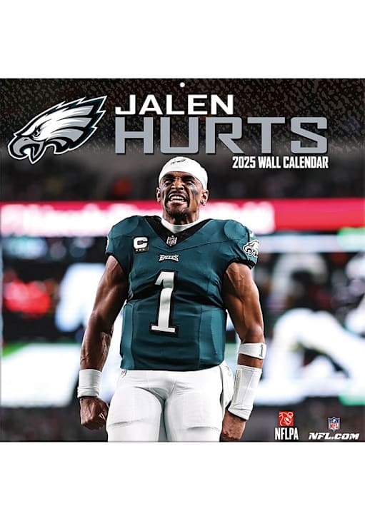 Philadelphia Eagles MIDNIGHTGREEN 2025 Calendar, 12-Month Format Style ...