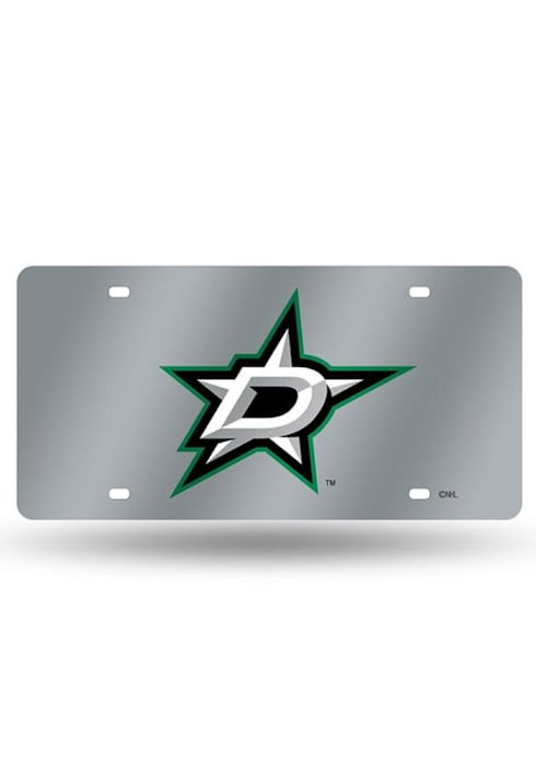 Dallas Stars License Plate- Dallas Stars Silver License Tag
