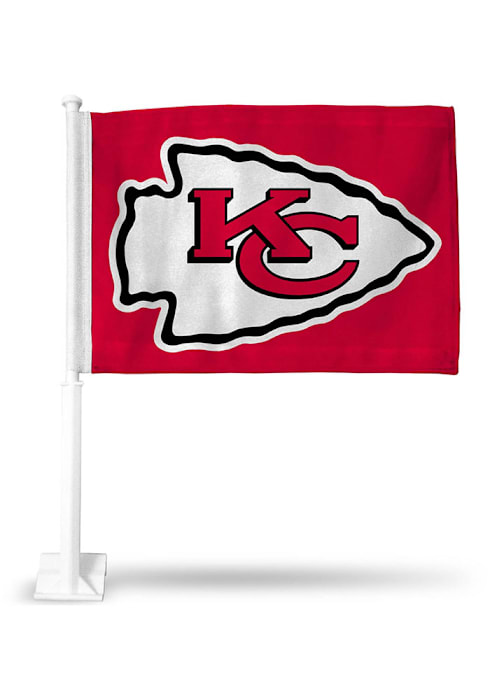 Kansas City Chiefs 11x16 Silk Screen Print Car Flag - Red