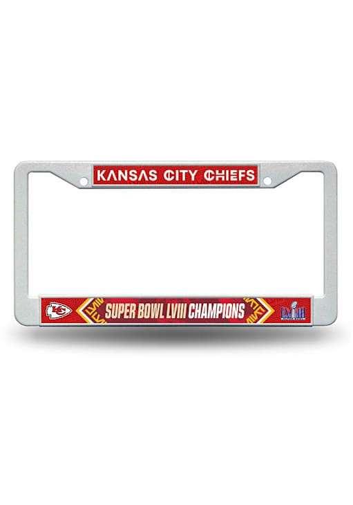 Kansas City Chiefs License Frame- Kansas City Chiefs Super Bowl LVIII ...