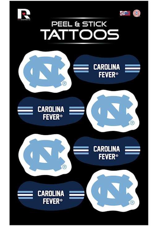 North Carolina Tar Heels CAROLINABLUE 8pk Peel and Stick Tattoo - 7145567