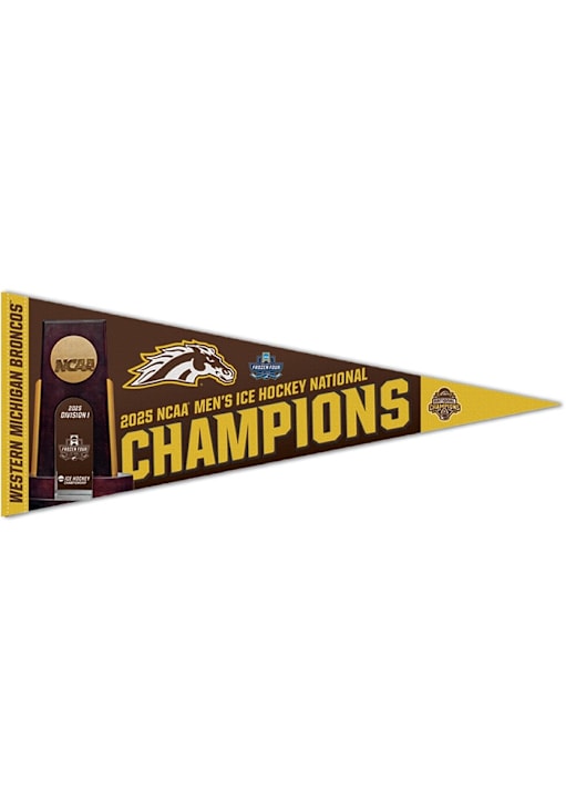 Western Michigan Broncos BROWN 2025 National Champions Pennant - 7385982