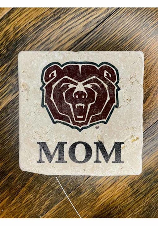 Missouri State Bears MAROON Bear Logo Mom 4x4 Stone Coaster - 7390230