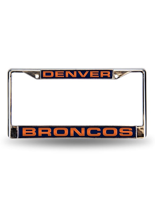 Denver Broncos License Frame- Denver Broncos Chrome License Plate ...
