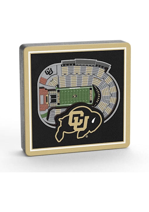 Colorado Buffaloes GOLD 3D Stadium View Magnet - 8490047